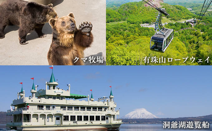 【観光チケット付】洞爺湖万世閣ホテルレイクサイドテラス 東館湖側和洋室ペア宿泊券 旅行 温泉 体験チケット 2名様 露天風呂 / 北海道洞爺湖 ...